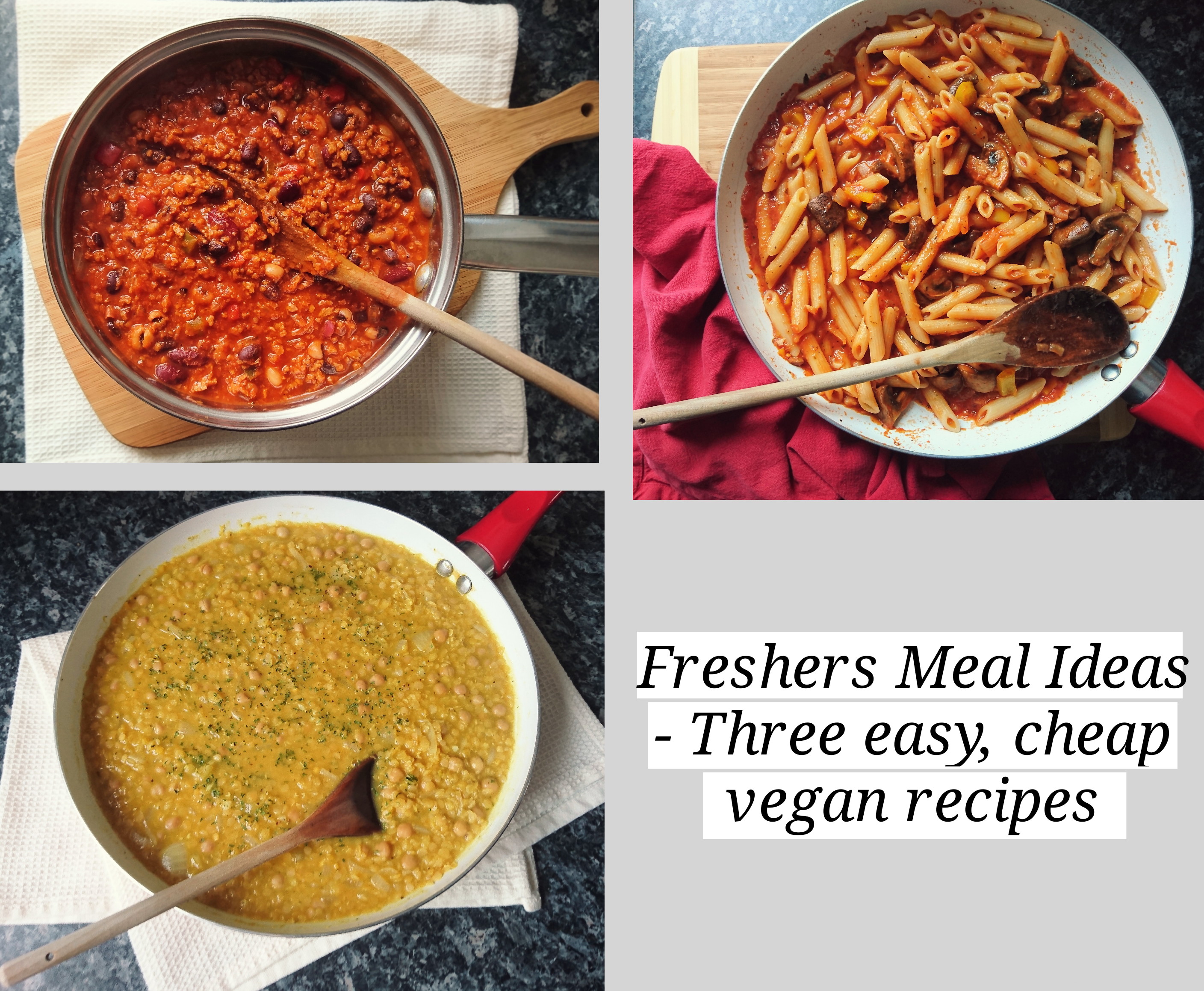 Freshers Meal Ideas – Bethany's Vegan Kitchen