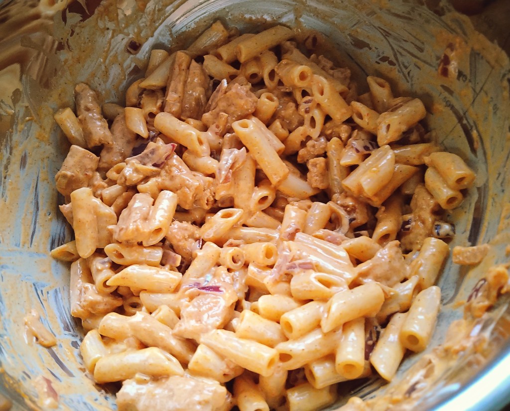 Coronation “Chicken” Pasta Salad – Bethany's Vegan Kitchen